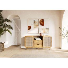 Sideboard Mango 150x40x80 natur lackiert VALENCIA #118