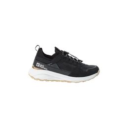 Sneaker Jack Wolfskin "DROMOVENTURE ATHLETIC LOW W", Damen, Gr. UK4-EU37, Normalschaft, grau (phantom), Obermaterial: Synthetik. Obermaterial 2: Textilmaterial. Futter: Polyester, Schuhe Sneaker