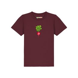 Watabout.kids T-Shirt 'Radieschen' Jungen Gr&ouml;&szlig;e 104 gr&uuml;n / rot / bordeaux