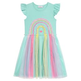 Danamade Kleid 'DANAMADE DCARLA Kleid' M&auml;dchen Gr&ouml;&szlig;e 128 aqua