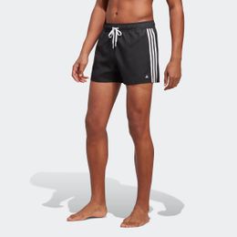 Badeshorts adidas Performance "3STREIFEN CLX", Herren, Gr. 4XL, N-Gr, schwarz-wei&szlig; (schwarz, wei&szlig;), Obermaterial: 100% Polyester, Badehosen Badeshorts