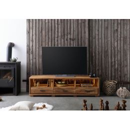WOLF M&Ouml;BEL TV-Board Akazie 175x40x47 natur lackiert BARK #117