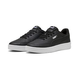 Sneaker Puma "COURT CLASSIC CLEAN", Herren, Gr. 46, Puma schwarz, Puma schwarz, Puma wei&szlig;, Synthetik, Schuhe Sneaker, mit SoftFoam+ Innensohle, Obermaterial aus Synthetik
