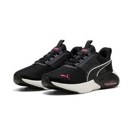 Sneaker Puma "X-CELL NOVA FS", Herren, Gr. 38, Puma schwarz, warm wei&szlig;, pure pink, Textil, Schuhe Sneaker, mit Schn&uuml;rung, Textil-Obermaterial, Synthetik-Laufsohle