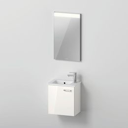 Duravit ME by Starck Waschtisch mit XBase Schrank, mit Spiegel, XB0065L4545,