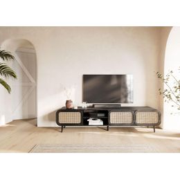 TV-Board Mango 220x40x50 dunkelgrau lackiert VALENCIA #224
