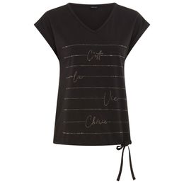 Laura Scott T-Shirt Damen Gr&ouml;&szlig;e XL schwarz / silber