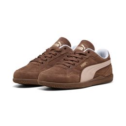 Sneaker Puma "K-MODA SD", Damen, Gr. 37, chestnut braun, rose latte, Puma wei&szlig;, Leder, mehrfarbig, Schuhe Sneaker, mit niedrigem Profil, mit Schn&uuml;rung, mit Gummilaufsohle