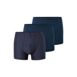 Boxer Schiesser "95/5 Essentials", Herren, Gr. 4, sortiert 11, Single Jersey, Obermaterial: 95% Baumwolle, 5% Elasthan, k&ouml;rpernah, Unterhosen Boxer, mit softem, tonalem Komfortbund