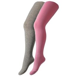 Strumpfhose Camano "ca-soft", M&auml;dchen, Gr. 86/92, orchid smoke, Obermaterial: 75% Baumwolle, 22% Polyamid, 3% Elasthan, unifarben, elastisch, Strumpfhosen Strumpfhose, mit elastischem Bund
