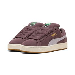 Sneaker Puma "SUEDE XL", Herren, Gr. 44, raisin, warm wei&szlig;, Leder, mehrfarbig, Schuhe Sneaker, mit Lederobermaterial, mit SOFTFOAM+ D&auml;mpfungstechnologie