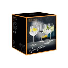 Cocktailglas Nachtmann "Cocktailgl&auml;ser Gin Tonic 640 ml 4er Set transparent", bunt (transparent), Glas, Trinkgef&auml;&szlig;e, Cocktailglas