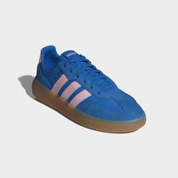 Sneaker adidas Sportswear "BARREDA DECODE", Damen, Gr. 36, rayblu, clpink, gum10, Leder, Textil, Schuhe Sneaker, inspiriert vom Design des adidas handball spezial