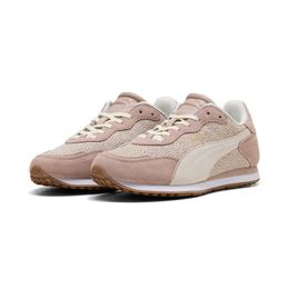 Sneaker Puma "ST MILER ROSE TOPCAT", Damen, Gr. 41, rose latte, frosted ivory, gum, Leder, mehrfarbig, Schuhe Sneaker, aus Leder, mit Schn&uuml;rung, mit leicht profilierter Gummi-Laufsohle