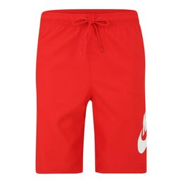 Nike Sportswear Shorts 'Club' Herren Gr&ouml;&szlig;e 38 rot / wei&szlig;