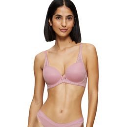 B&uuml;gel-BH Triumph "Aura Spotlight T", Damen, Gr. 75, Cup E, rosa (sunrose pink), Microtouch, Obermaterial: 59% Polyester, 35% Polyamid, 6% Elasthan, BHs B&uuml;gel-BH, moderne Spitze, weich, leicht gepolstert, Spacer-Cups