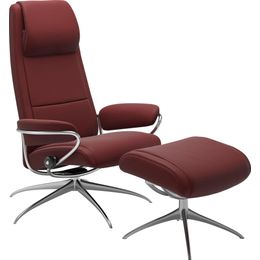 Relaxsessel stressless "Paris", rot (cherry paloma), B:80cm H:110cm T:74cm, Leder BATICK: BATICK ist ein leicht korrigiertes, durchgef&auml;rbtes und genarbtes M&ouml;belleder, bei dem die meisten Unebenheiten und Spuren in der Regel entfernt wurden.;Leder PALOMA: PALOMA ist ein durchgef&auml;rbtes Semianilin-M&ouml;belleder mit nat&uuml;rlicher Narbung. ROHLEDER Stoff Q2 FARON: Ein fester zuverl&auml;ssiger Boucl&eacute; mit einem s