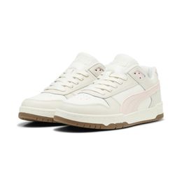 Sneaker Puma "RBD GAME LOW", Herren, Gr. 38, wei&szlig; (alpine snow, island pink, frosted ivory), Leder, unifarben, Schuhe Sneaker