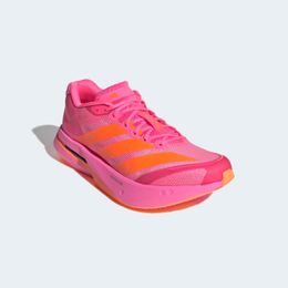 Laufschuh adidas Performance "ADIZERO BOSTON 13", Herren, Gr. 47, lucid pink, lucid orange, iron metallic, Textil, Schuhe Laufschuh