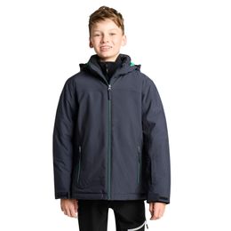 Winterjacke CMP "KID JACKET SNAPS HOOD", Herren, Gr. 140, antracite, d, Web, Obermaterial: 100% Polyester. Futter: 100% Polyester. Wattierung: 100% Polyester, Jacken Winterjacke, f&uuml;r Kinder
