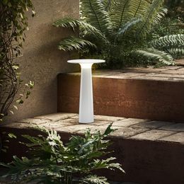 Ip44.de lix Akku Tischleuchte mit Ladestation, LED, 93933-PW,