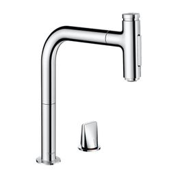 Hansgrohe Metris Select M71 K&uuml;chenarmatur, mit sBox, ausziehbar, schwenkbar, 73818000, sBox