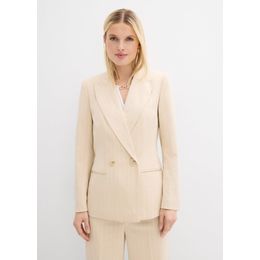 bonprix Nadelstreifen Blazer, beige