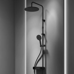 Artiviana Allegro Duschsystem mit Einhebelmischer f&uuml;r 2 Verbraucher, mit Ablage, R0725CA5NE,