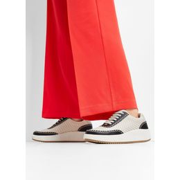 bonprix Sneaker mit Pr&auml;gung, beige, Gr.39, Sommerlicher Sneaker mit dekorativen N&auml;hten