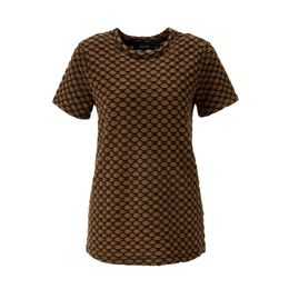 Aniston Selected T-Shirt Damen Gr&ouml;&szlig;e L braun / schwarz