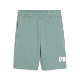 Trainingsshorts Puma "ESS NO. 1 LOGO SHORTS TR B", Jungen, Gr. 176, N-Gr, gr&uuml;n (gr&uuml;n moon), Sweatware, Obermaterial: 68% Baumwolle, 32% Polyester, unifarben, regular fit ca. Mitte Knie, Hosen Trainingsshorts, mit Eingrifftaschen, elastischer Bund, f&uuml;r Jugendliche