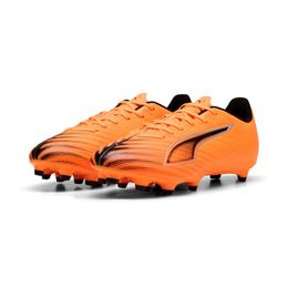 Fu&szlig;ballschuh Puma "ULTRA 6 PLAY FG/AG", Gr. 44, heat fire, Puma schwarz, glowing rot, Synthetik, Schuhe Fu&szlig;ballschuh, f&uuml;r Rasenpl&auml;tze und Kunstrasen, mit SPEEDSYSTEM-Laufsohle
