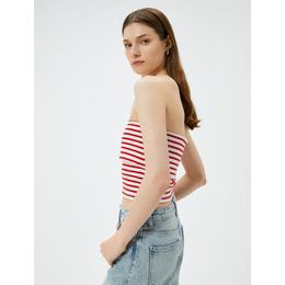 KOTON Top Damen Gr&ouml;&szlig;e S rot / wei&szlig;