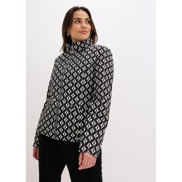bonprix leichte Wende- Steppjacke mit Druck, schwarz