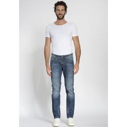 5-Pocket-Jeans Gang "94NICO", Herren, Gr. 31, L&auml;nge 34, blau (vintage 1), Denim/Jeans, Obermaterial: 90% Baumwolle, 8% Polyester, 2% Elasthan, slim fit lang, Jeans 5-Pocket-Jeans, in zwei verschiedenen Beinl&auml;ngen im 5-Pocket Style