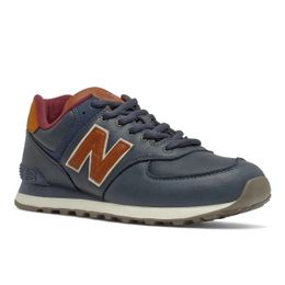 Sneaker New Balance "ML574", Herren, Gr. 42, blau (nb navy, clas), Leder, Textil, Schuhe Sneaker