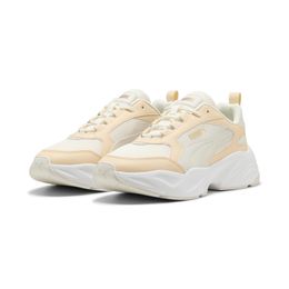 Sneaker Puma "CASSIA 2.0", Damen, Gr. 41, wei&szlig; (warm wei&szlig;, vapor gray, canvas), Textil, Schuhe Sneaker, mit Gummilaufsohle, leicht profiliertes Laufsohlenprofil