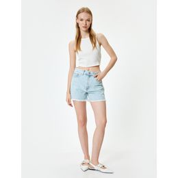 KOTON Shorts Damen Gr&ouml;&szlig;e 32/33 blue denim