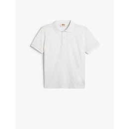 KOTON Poloshirt Jungen Gr&ouml;&szlig;e 116/122 wei&szlig;