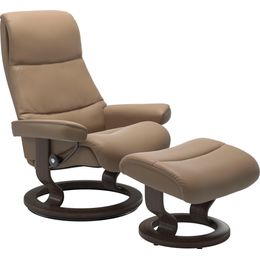 Relaxsessel stressless "View", braun (almond paloma), B:78cm H:105cm T:78cm, Leder BATICK: BATICK ist ein leicht korrigiertes, durchgef&auml;rbtes und genarbtes M&ouml;belleder, bei dem die meisten Unebenheiten und Spuren in der Regel entfernt wurden.;Leder PALOMA: PALOMA ist ein durchgef&auml;rbtes Semianilin-M&ouml;belleder mit nat&uuml;rlicher Narbung.;ROHLEDER Stoff Q2 FARON: Ein fester zuverl&auml;ssiger Boucl&eacute; mit einem 