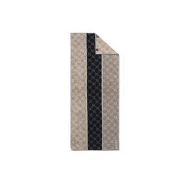 JOOP! Saunatuch JOOP "Saunatuch Cornflower Stripes 1er Pack", bunt (schwarz, taupe), B:80cm, Obermaterial: 100% Baumwolle CO., Handt&uuml;cher, Saunatuch