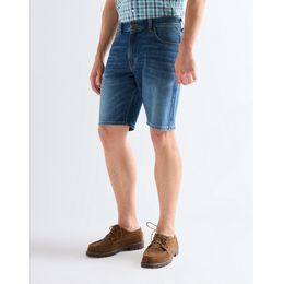 Jeansshorts Wrangler "Texas", Damen, Gr. 32, N-Gr, stormforge_blau, Denim/Jeans, Obermaterial: 99% Baumwolle, 1% Elasthan, Basic, Jeans Jeansshorts
