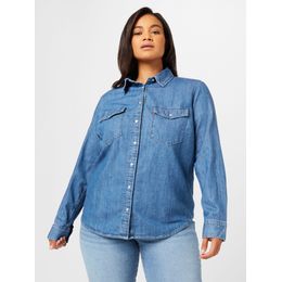 LEVI'S&reg; PLUS Levi's Plus Bluse 'Iconic Western Shirt ' Damen Gr&ouml;&szlig;e 4XL blue denim