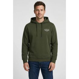 Jack & Jones Kapuzensweatshirt JACK & JONES "JJMAKOTO SWEAT HOOD", Herren, Gr. S, duffel bag print:small print, angeraute Sweatware, Obermaterial: 80% Baumwolle, 20% Polyester, bedruckt, regular fit normal, Rundhals, Rippb&uuml;ndchen, Sweatshirts Kapuzensweatshirt