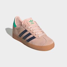 Sneaker adidas originals "GAZELLE", Damen, Gr. 32, blush pink, night indigo, hi, res gr&uuml;n, Leder, Synthetik, Schuhe Sneaker, f&uuml;r Kinder