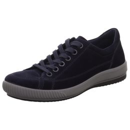 Sneaker Legero "TANARO 5.0", Damen, Gr. 43, blau (oceano (blau)), Veloursleder, unifarben, Schuhe Sneaker, Freizeitschuh, Halbschuh, Schn&uuml;rschuh mit softem Schaftabschluss