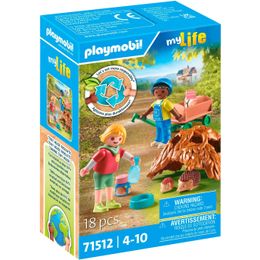 Konstruktions-Spielset Playmobil "Pflege der Igelfamilie (71512), My Life", bunt, Spielbausteine, Kinder, Kunststoff, Konstruktions-Spielset, Made in Europe