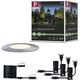LED Einbauleuchte Paulmann "Plug & Shine", silber (silberfarben), H:9cm &Oslash;:6cm, Leuchten, LED Einbauleuchte, Outdoor Plug & Shine Floor Mini Erg. Set IP67 3000K 3x2,5W 24V 55mm