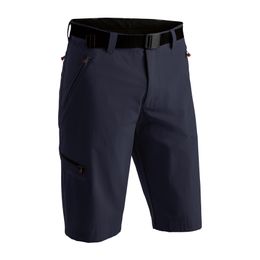 Bermudas Maier Sports "Nil Bermuda", Damen, Gr. 46, Normalgr&ouml;&szlig;en, blau (dunkelblau), 90% Polyamid, 10% Elasthan, Hosen Bermudas, kurze Herren Wanderhose, moderne Outdoor-Bermuda, Trekkinghose