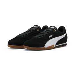 Sneaker Puma "BELLA DONNA SD", Damen, Gr. 38, Puma schwarz, Puma wei&szlig;, Leder, unifarben, Schuhe Sneaker, mit Leder-Obermaterial, mit leicht profilierter Gummilaufsohle